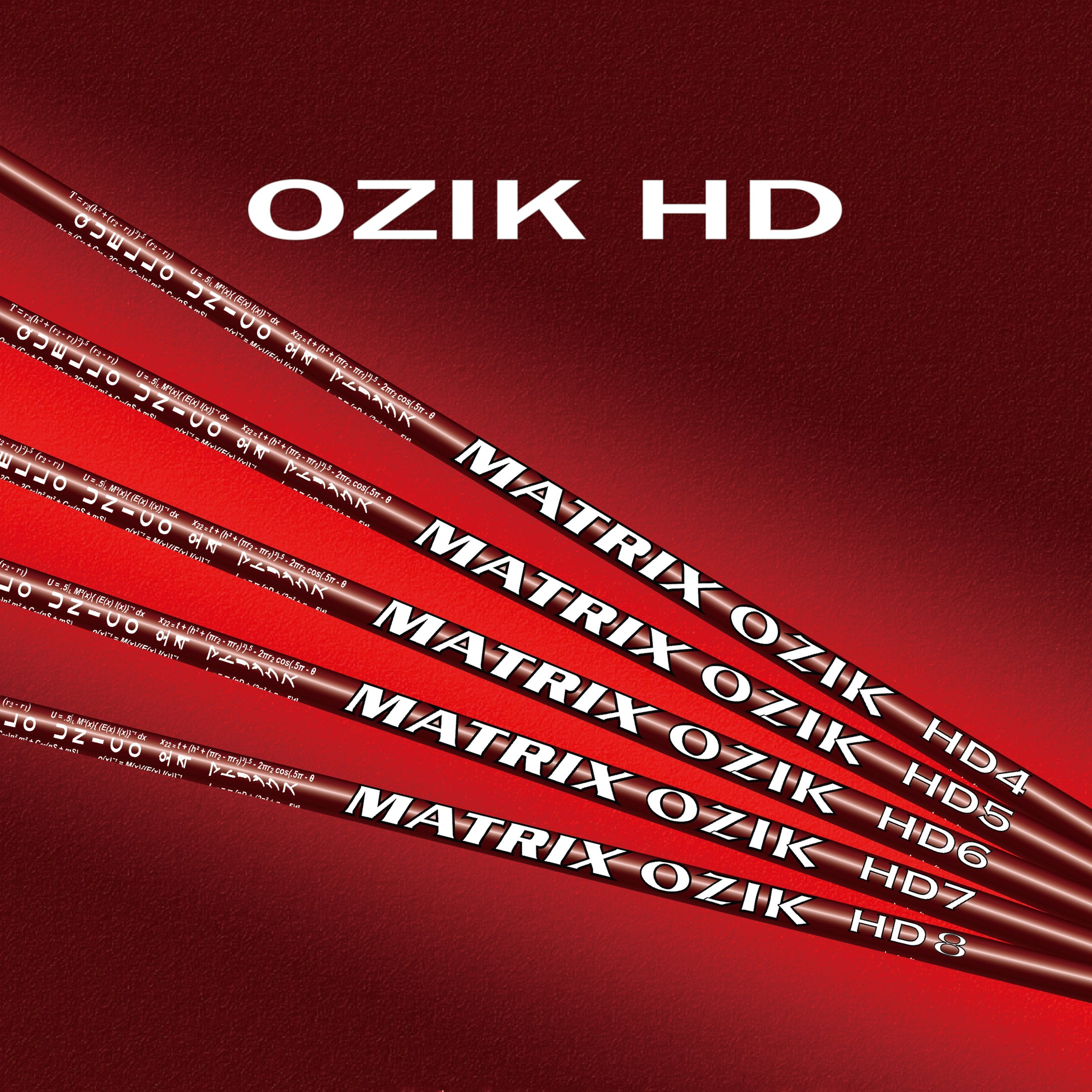 MATRIX Shafts OZIK HD Series Apple Red Golf Club Shafts – MATRIX SHAFTS