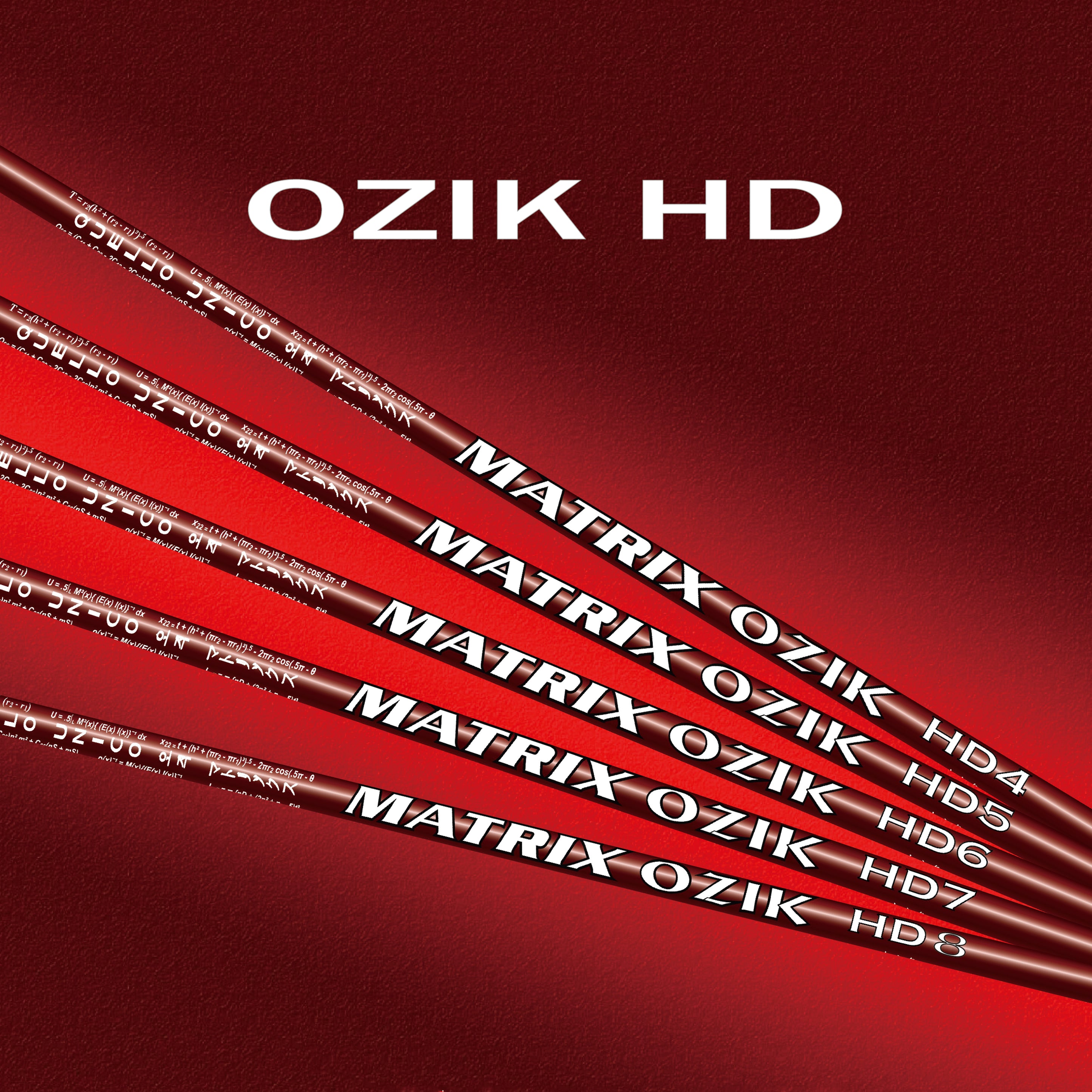 MATRIX Shafts OZIK HD Series Apple Red Golf Club Shafts – MATRIX SHAFTS