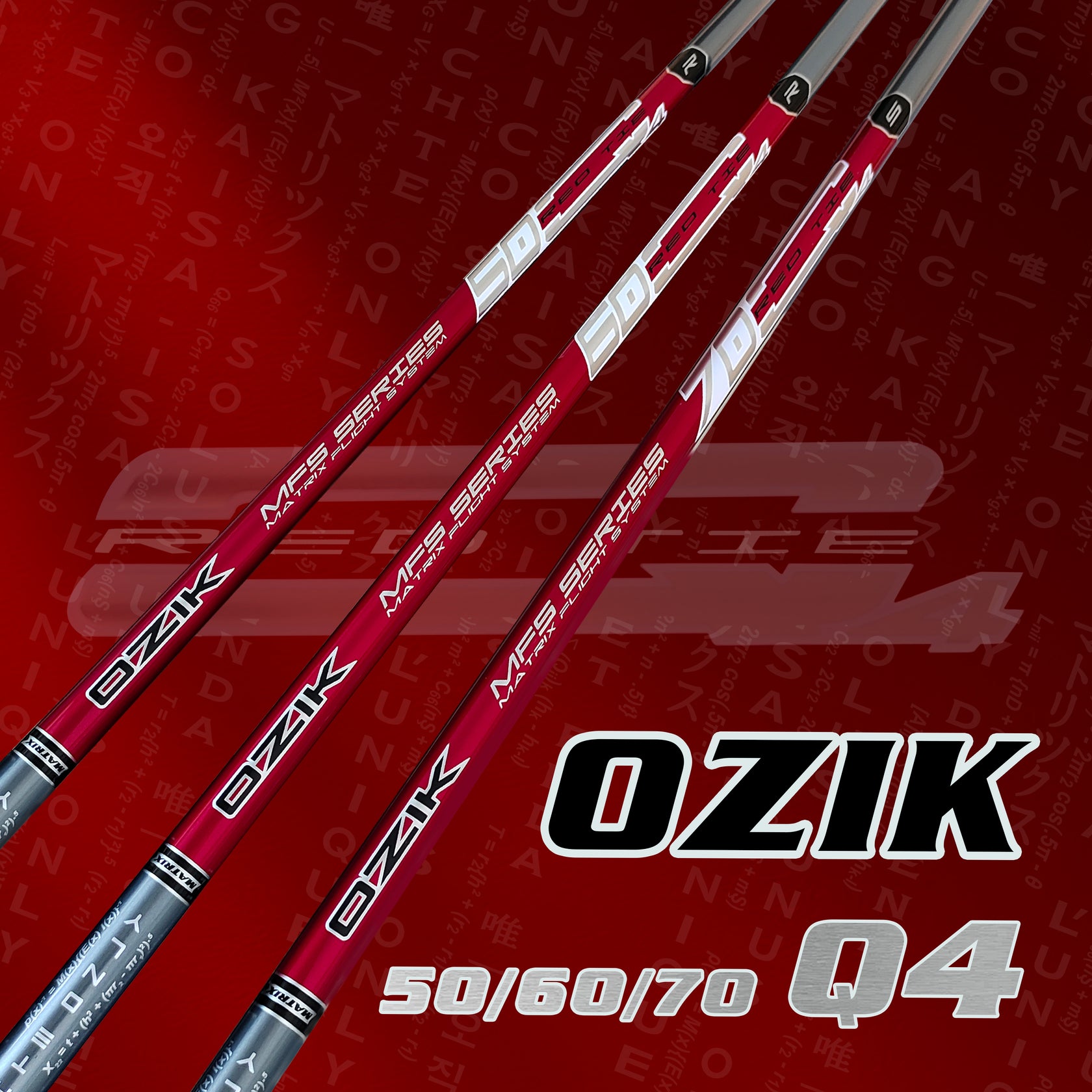 MATRIX Shafts OZIK MFS Q4 Series Red Driver Shaft – MATRIX SHAFTS